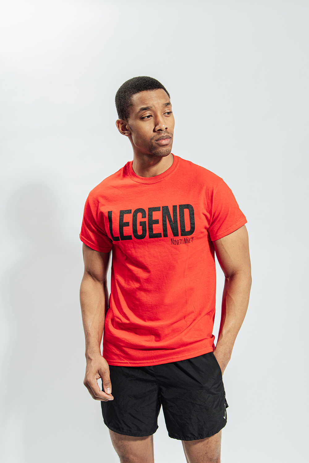 LEGEND T-shirt | Red - 파워머슬 USA: Power Muscle Gym and Shop
